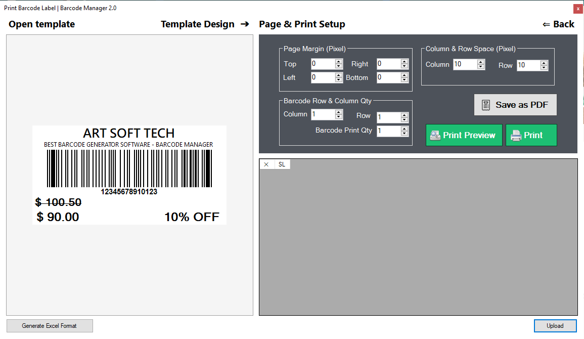 Barcode Manager - Barcode Generator Software-Source Code by ArtSoftTech